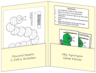 Remedia Publications: Literacy Center: Silly Synonyms Game