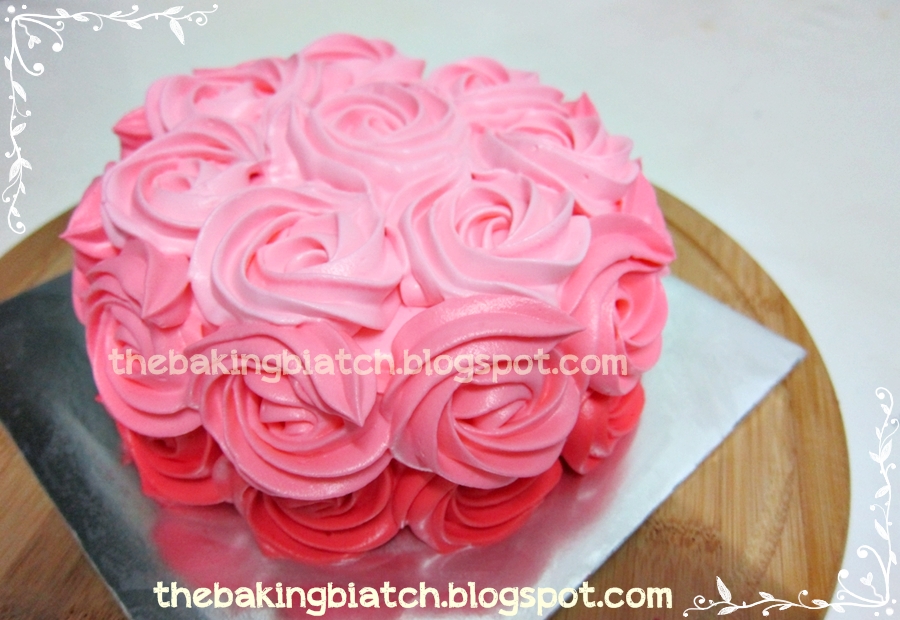 The Baking Biatch || by Cynthia Lim: Pink Ombre Strawberry Shortcake ...