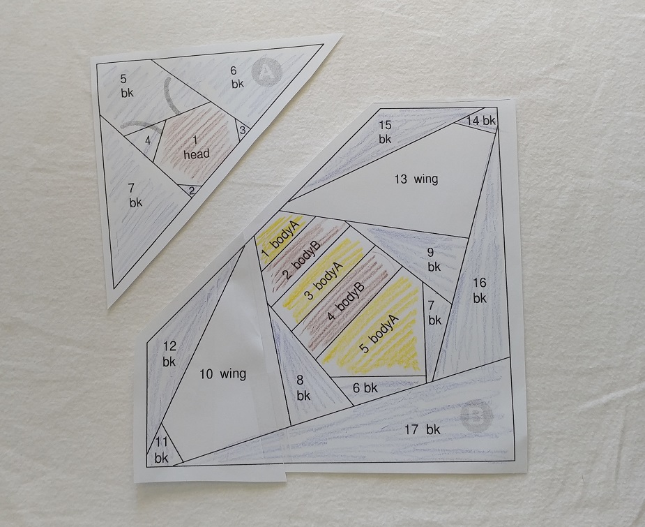 The Life of Riley: Gridster Bee: Paper Pieced Honey Bee Block Instructions