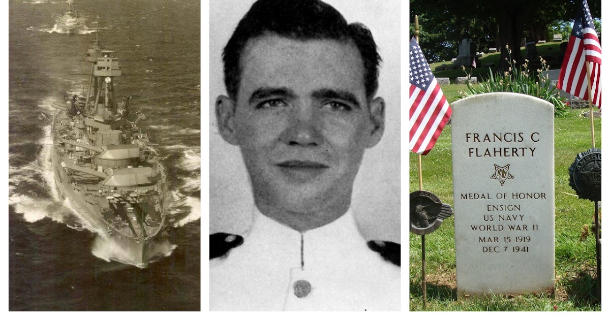 WW2 Fallen 100: WW2 Pearl Harbor Fallen - Medal of Honor hero Francis Flaherty, USS Oklahoma