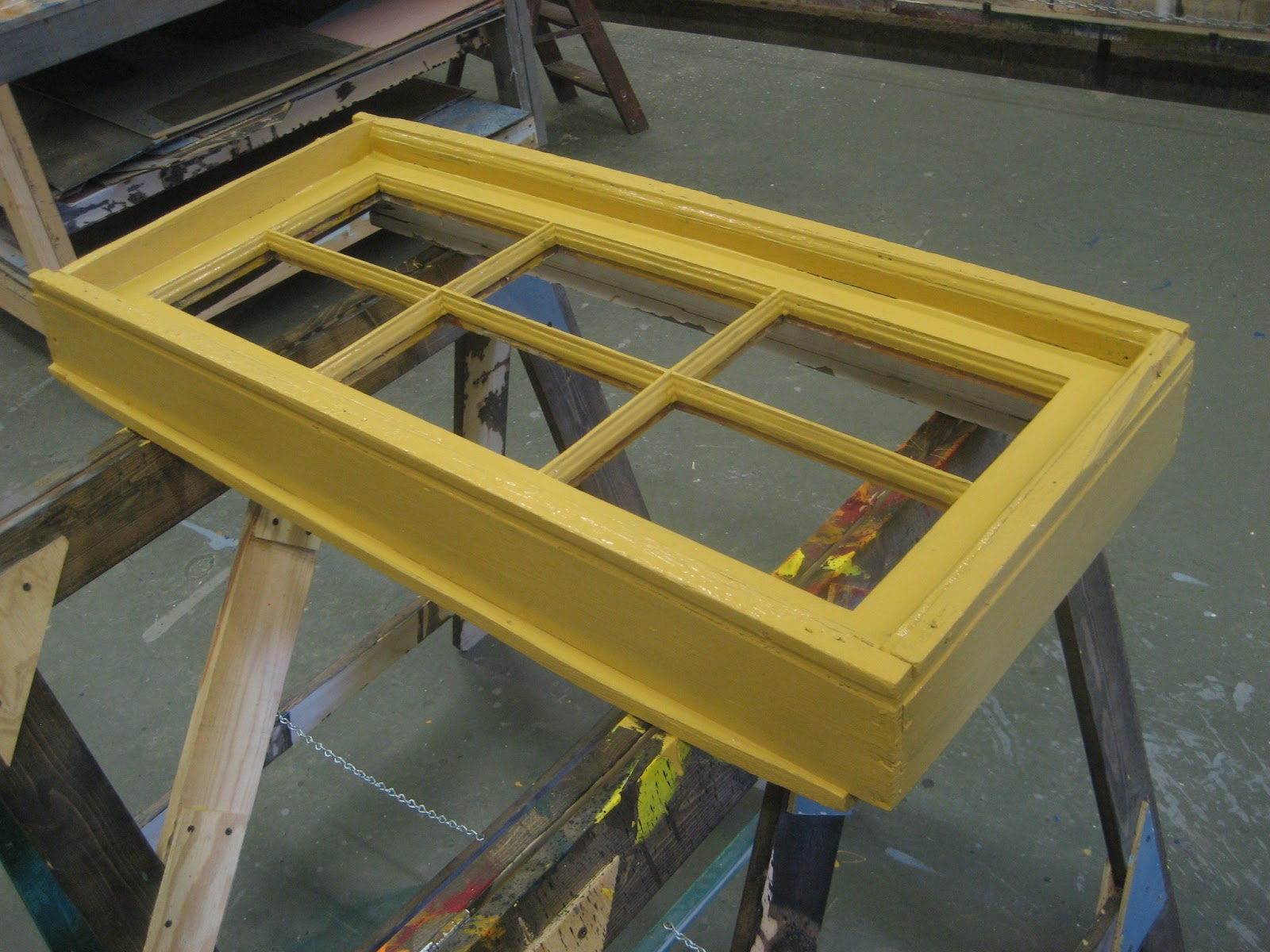 Chuck Does Art: DIY Hanging Window Frame Tillandsia (air plant ...