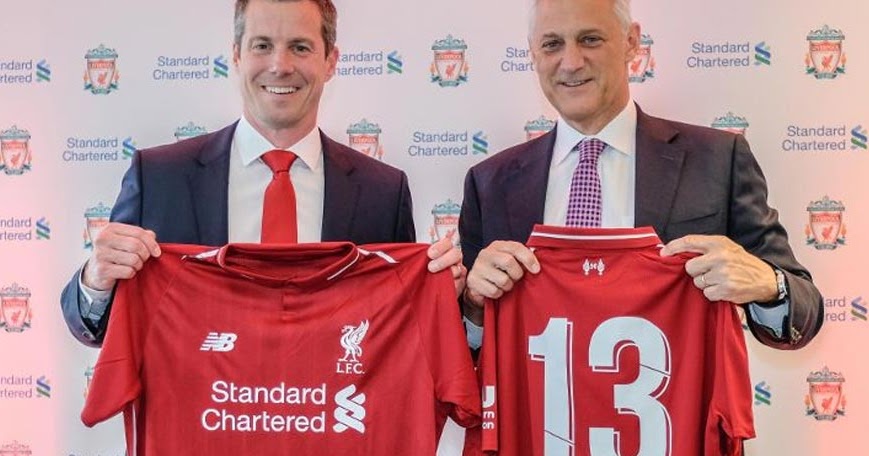 Liverpool Sign £160m Standard Chartered Shirt Sponsorship Deal - Footy ...