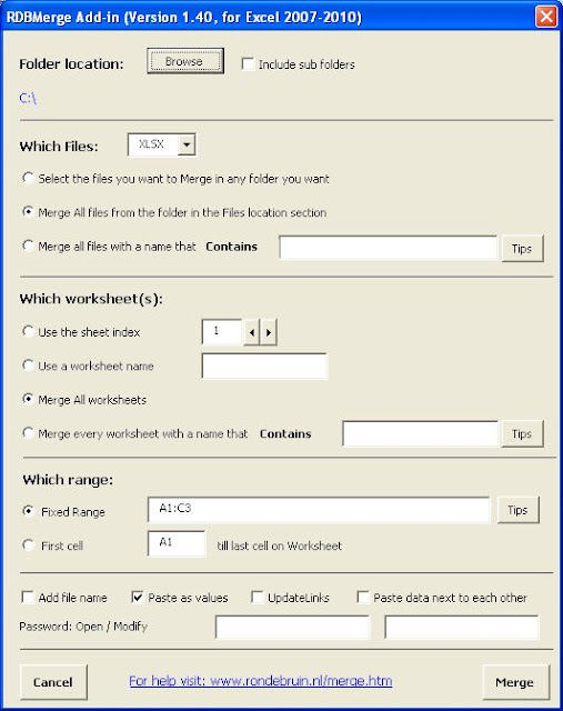 பல எக்சல் கோப்புகளின் தகவல்களை ஒன்றிணைக்க RDB Merge Add-in - Tech selva