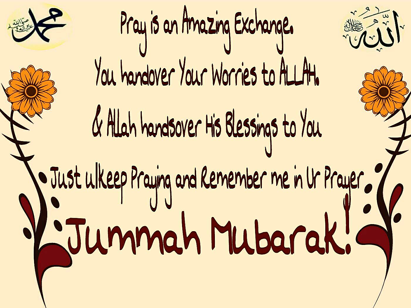 JUMA DUA - CUTE, WISHES, IMAGES, Quotes, Love, Messages, Sms, 2018