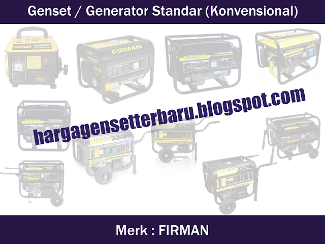Harga Genset Firman Terbaru dan Terlengkap