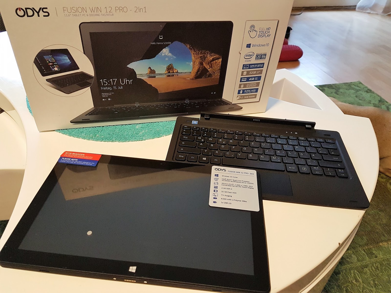 ODYS Fusion Win 12 Pro 2in1 Tablet im Test - erster Eindruck mit ...