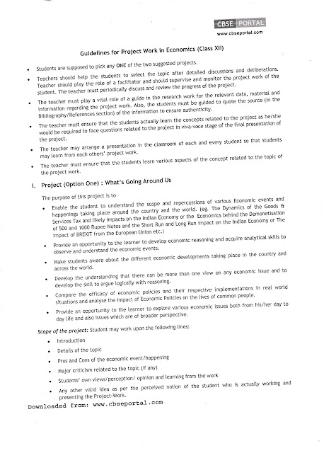 Eco.edu: CBSE INTRODUCE PROJECT FOR CLASS XII ECONOMICS FROM SESSION ...