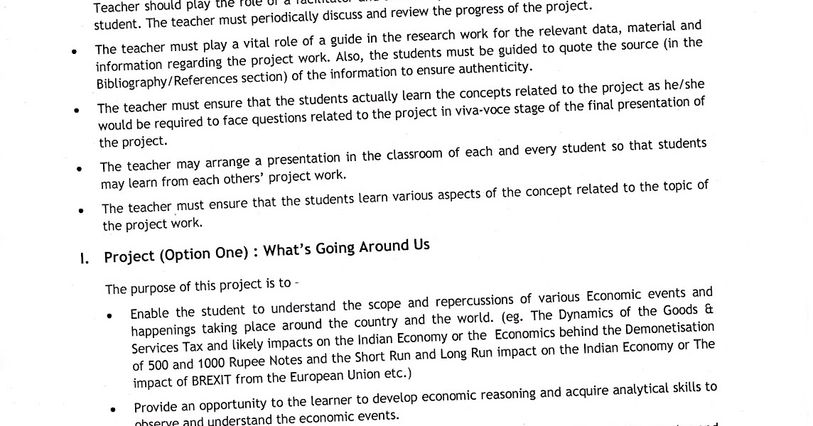 Eco.edu: CBSE INTRODUCE PROJECT FOR CLASS XII ECONOMICS FROM SESSION ...