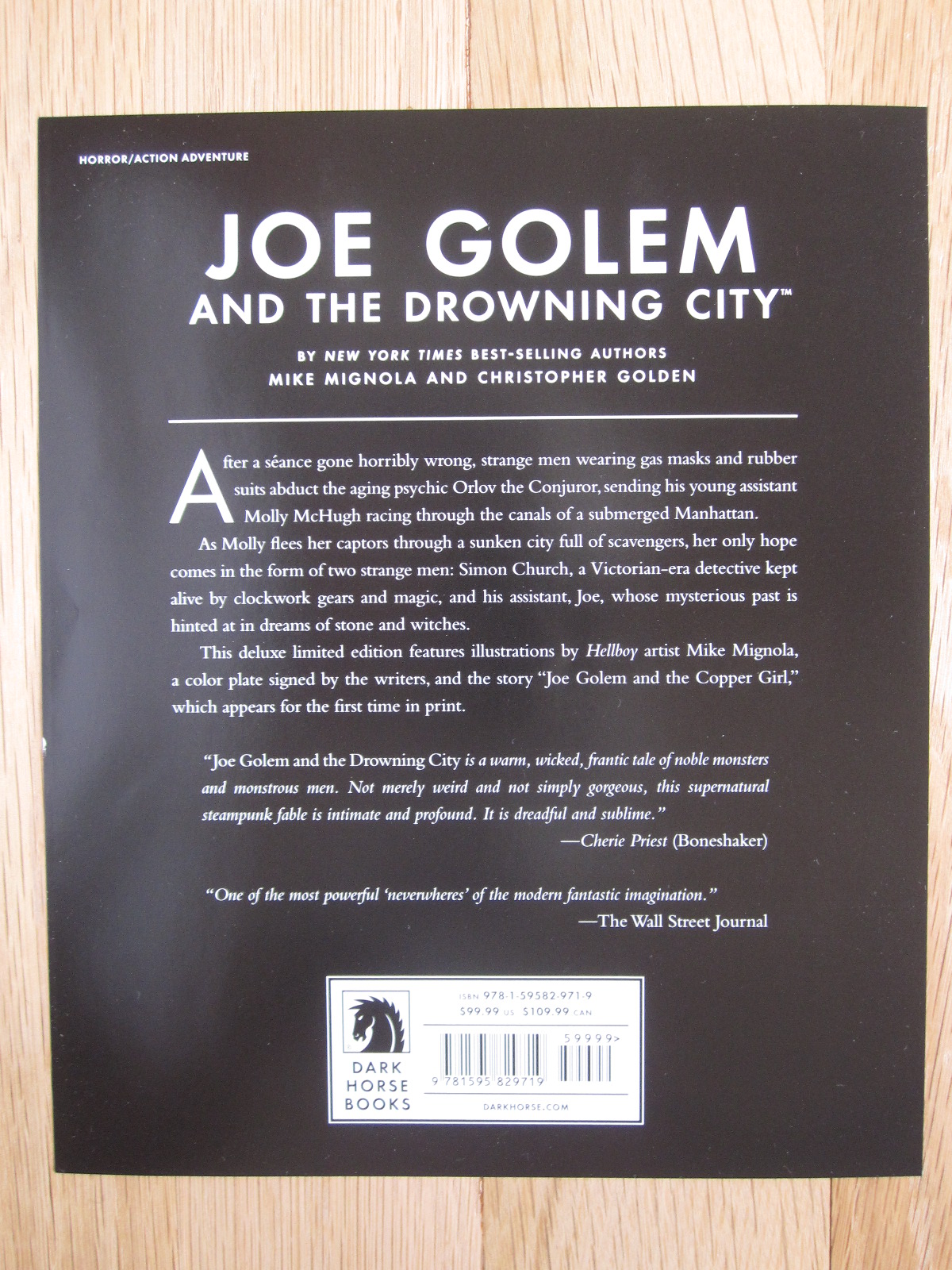 my absolute collection: Joe Golem and the Drowning City Deluxe Limited ...