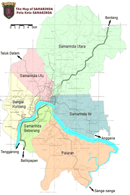 AMAZING INDONESIA: Samarinda City Map
