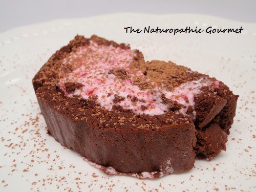 Dark Chocolate Roulade with Raspberry Cream