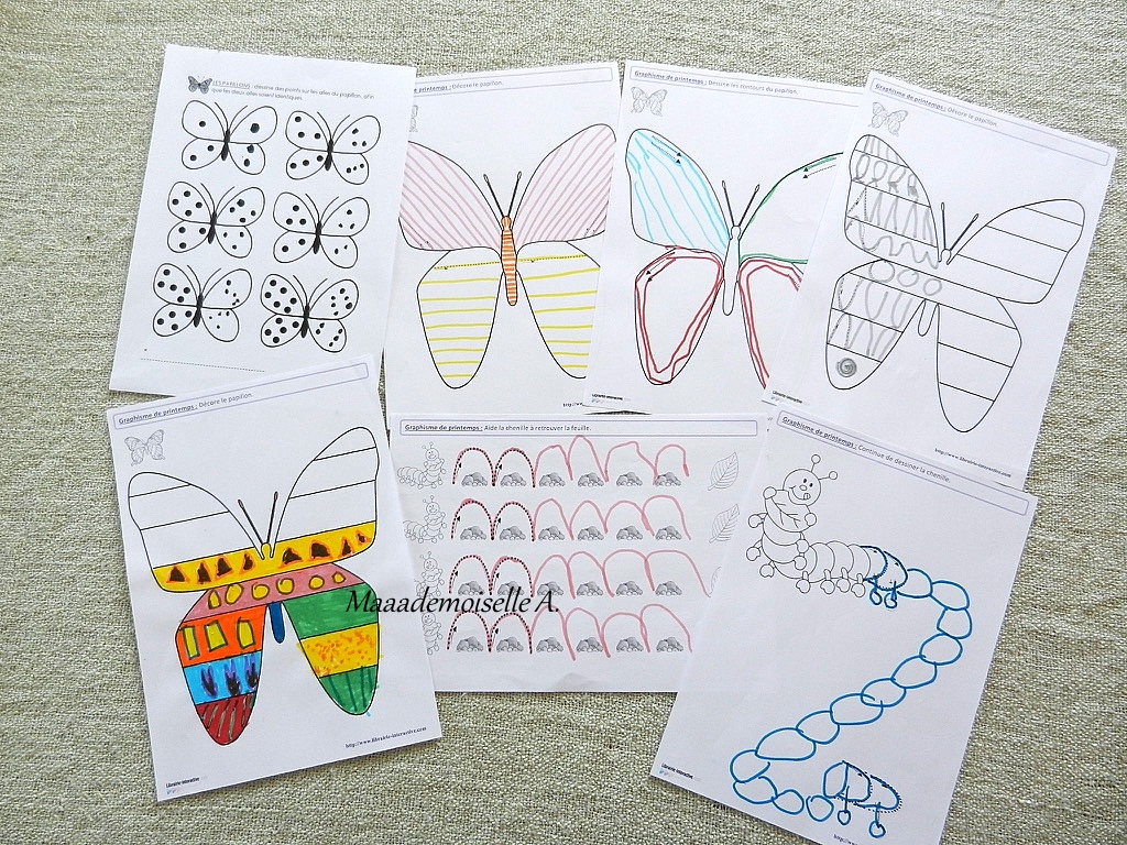 Maaademoiselle A.: || Nos activités sur les papillons