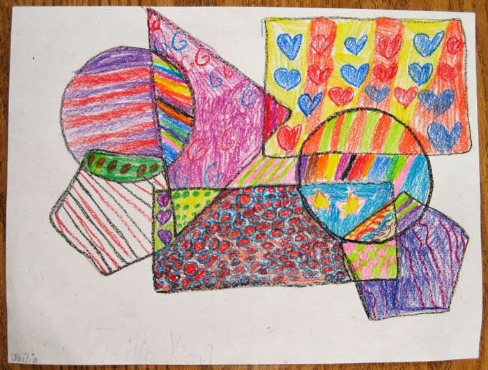 Creating Art With Kids: just plain fun... and a little geometry!