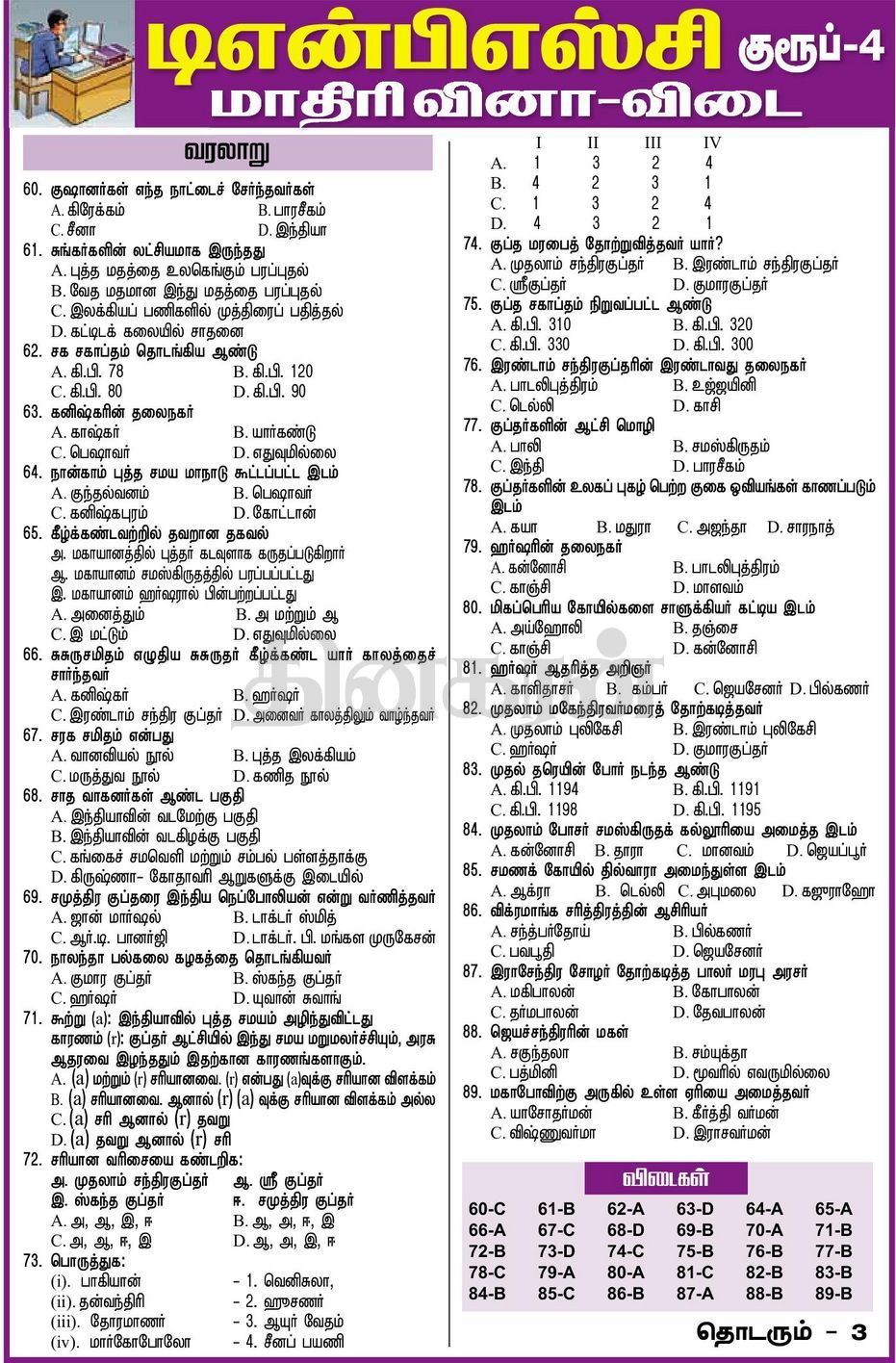 மல்லி: TNPSC GROUP IV model question papers..