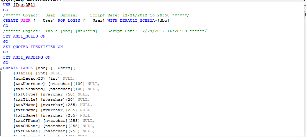 Aspdotnet Sharepoint How To Create Structure Of Database In Sqlserver