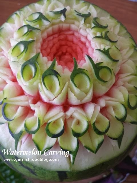 GarnishFoodBlog - Fruit Carving Arrangements and Food Garnishes ...