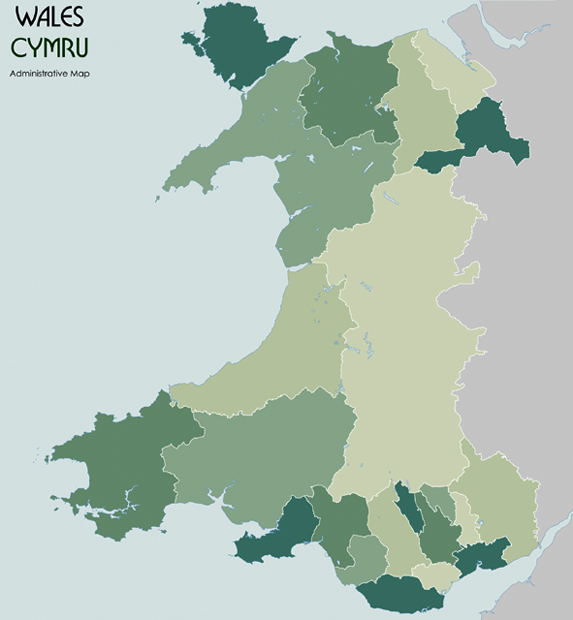 Britishspeak: Can you name the counties of Wales?