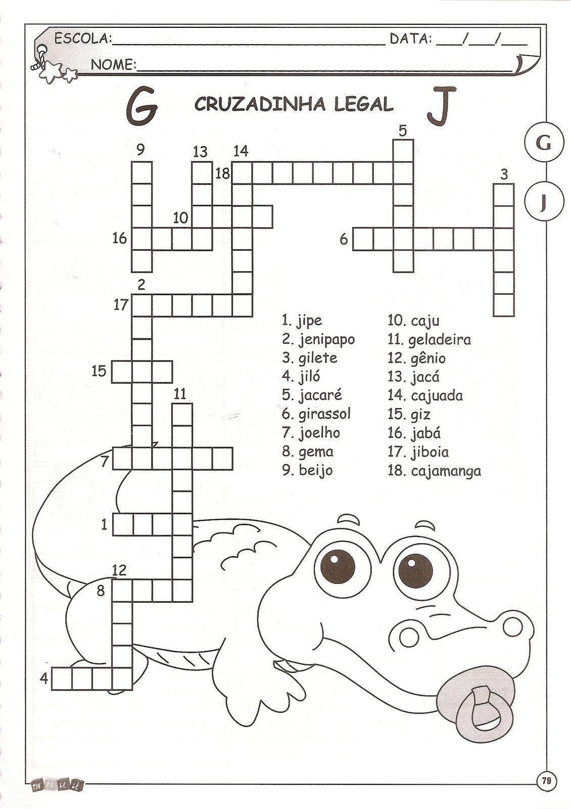 Para so Da Alfabetiza o Ortografia G J Para so Da Alfabetiza o Ortografia G J