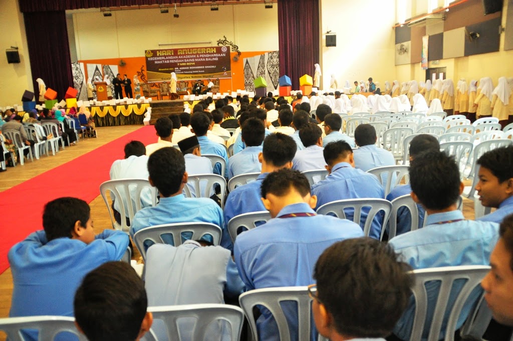 Hari Anugerah Kecemerlangan Akademik dan Penghargaan 2014 ~ MRSM BALING