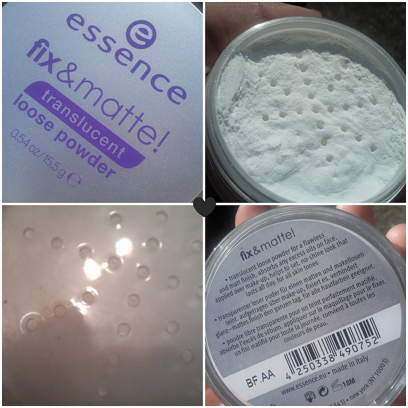 Rainbow of Beauty: [Review] essence Fix& Matte Translucent loose Powder