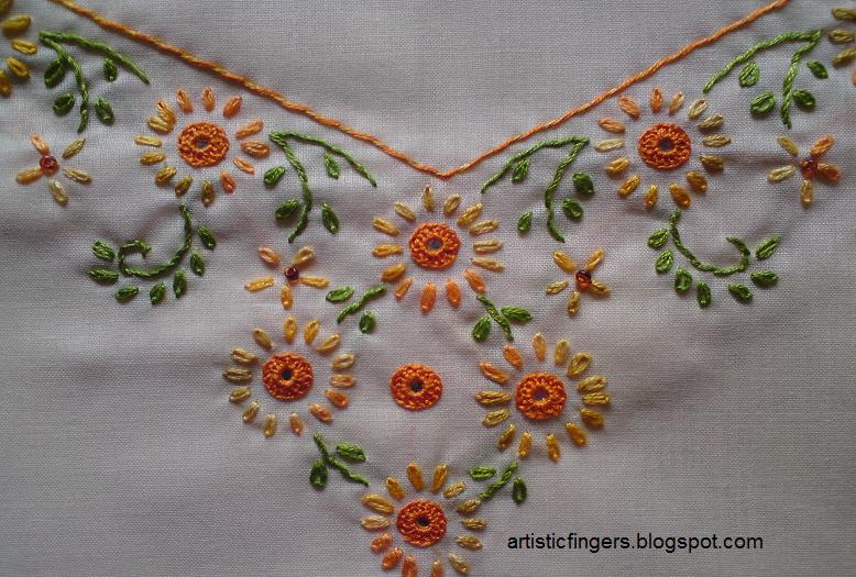 artisticfingers: Shisha(mirror) embroidery