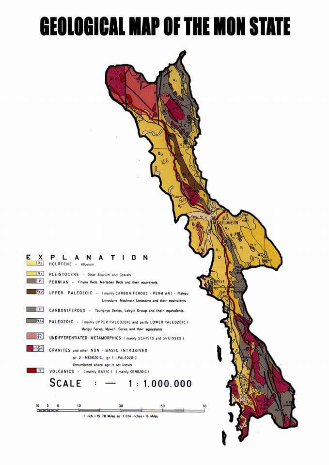 MOE KYAW.ENGINEER: GEOLOGICAL MAP OF THE MYANMAR