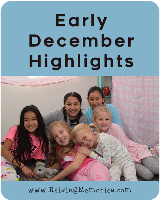 Our 1st Two Weeks of December