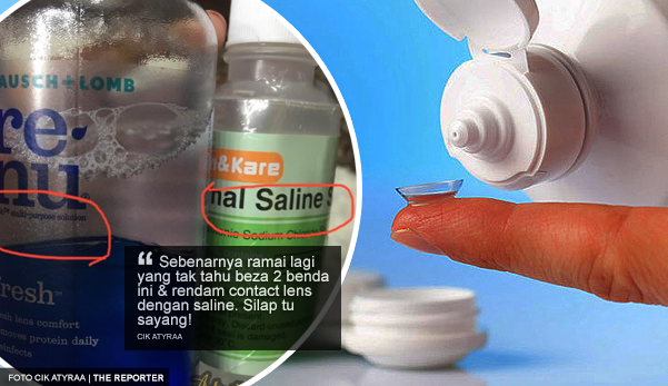 'Ramai pengguna contact lens tak tahu 2 benda ni' - Jangan rendam ...