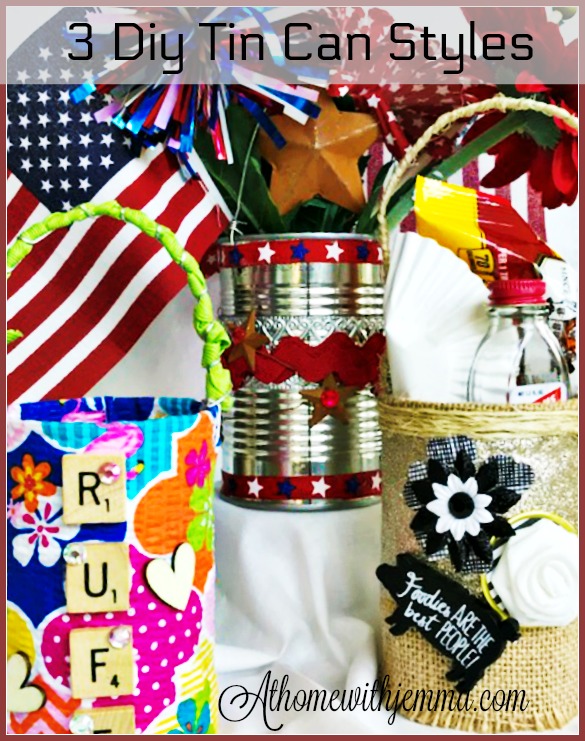 3 DIY Tin Can Styles - At Home with Jemma