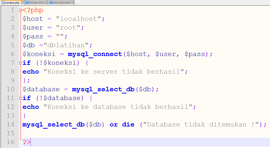 Php Mysql Koneksi Database Ogat Dezaign