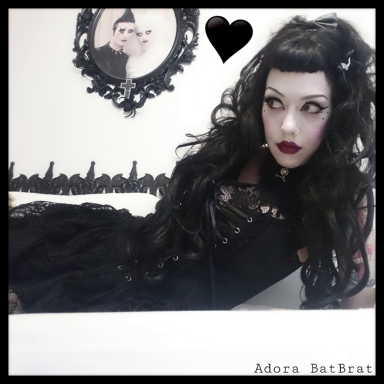 Adora BatBrat: Today's Goth look - Black wig Gothic Princess