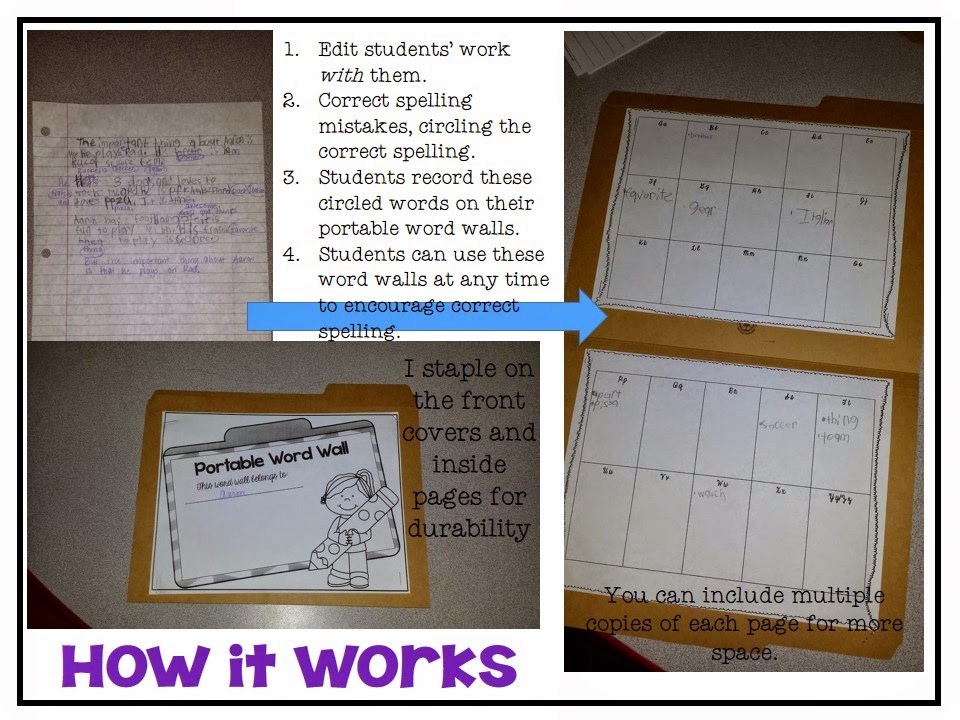 The {4th Grade} Journey: Portable Word Wall FREEBIE