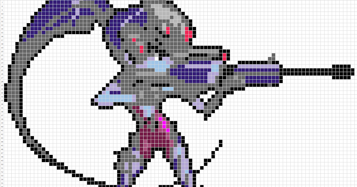 sheMehay Makes: Overwatch Pixel Spray Pattern: Widowmaker