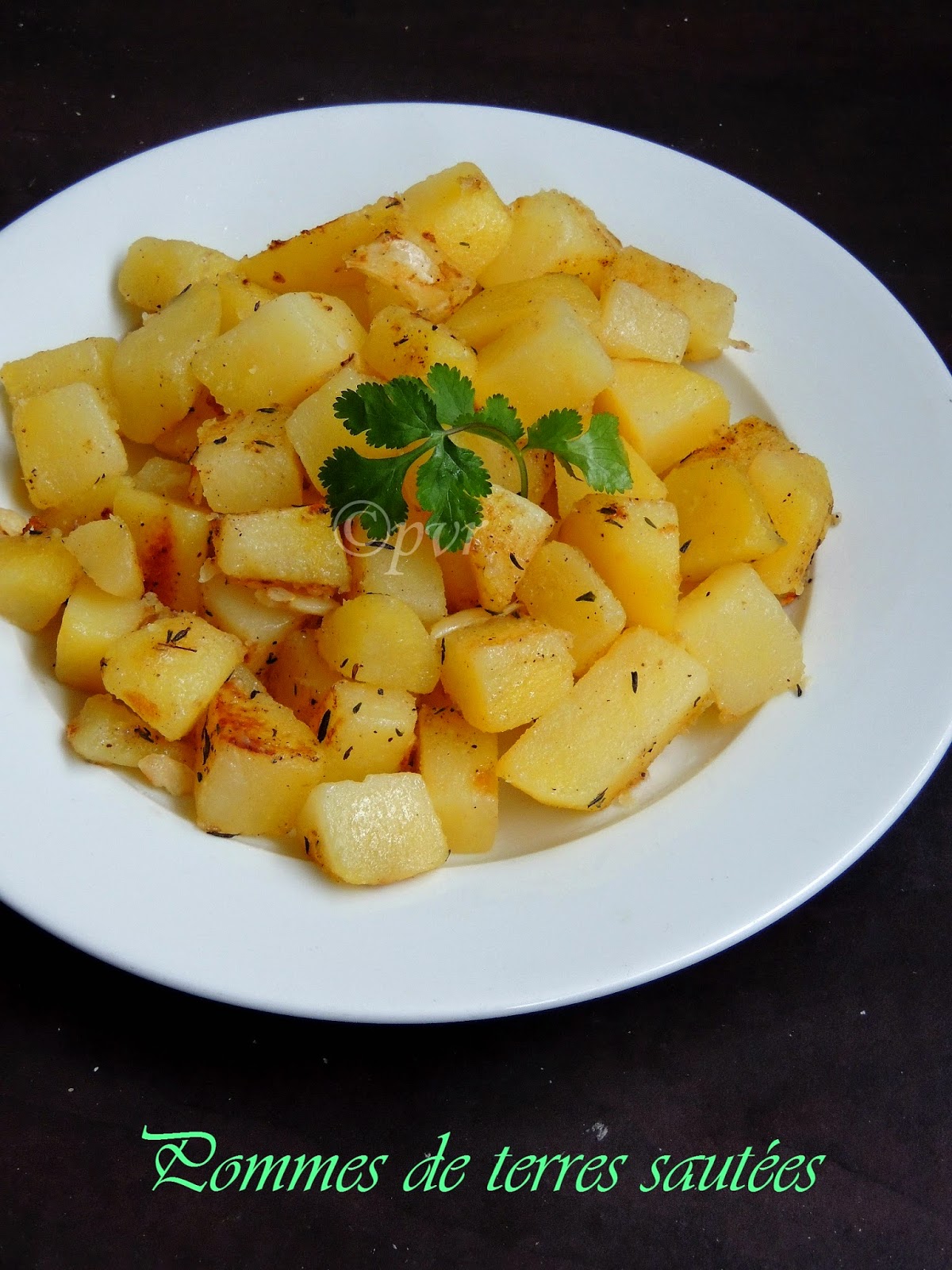 Priya's Versatile Recipes: Pommes de Terre Sautées/French Style Pan ...