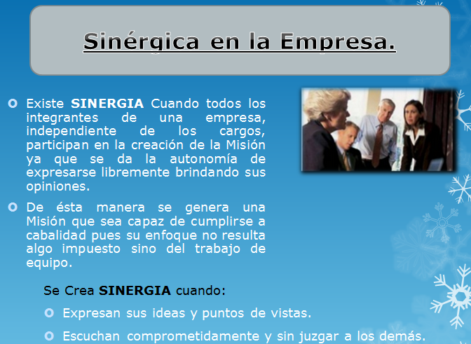 Caroline : Aprendamos a Sinergizar!