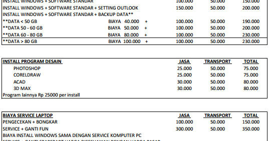 JASA SERVICE KOMPUTER / LAPTOP / PRINTER / PROYEKTOR PANGGILAN SEMARANG ...