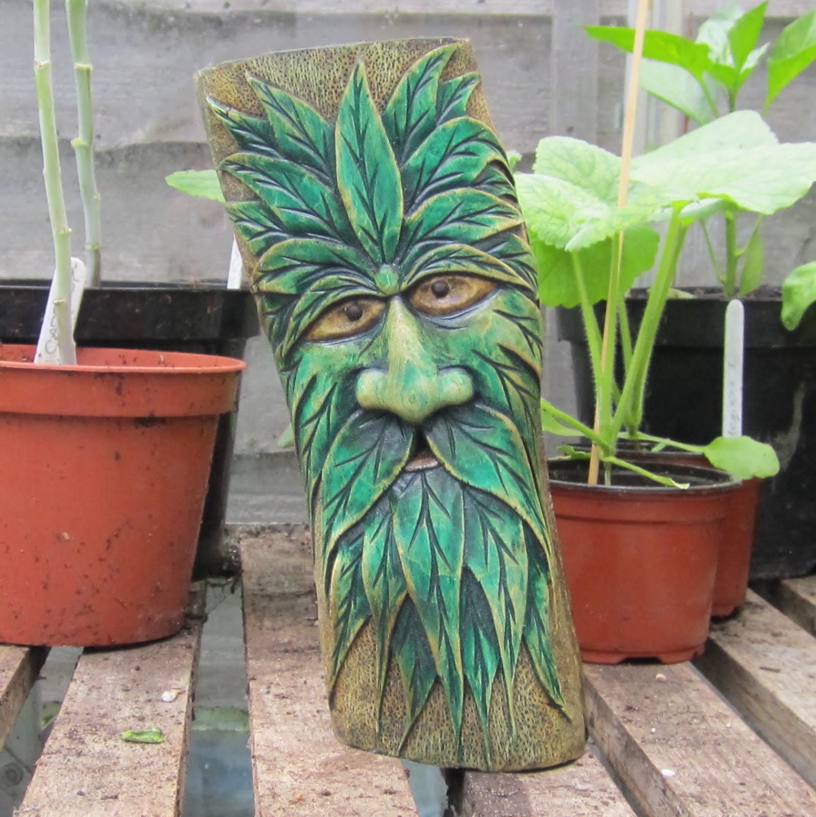 Woodwose Carving: The Green Man