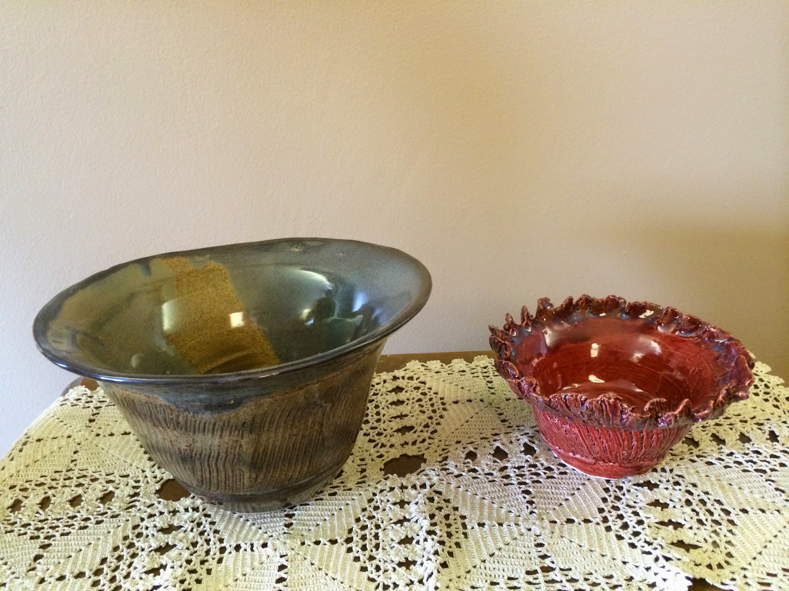 Russ and Leona Fowler Pottery: Examples of our Wilsall Pottery 8-23-14