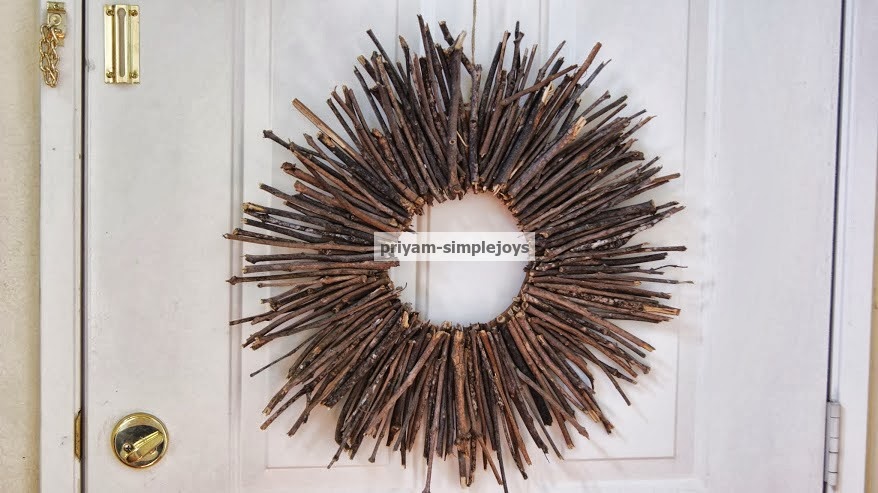 SimpleJoys: Dried Sticks Wreath