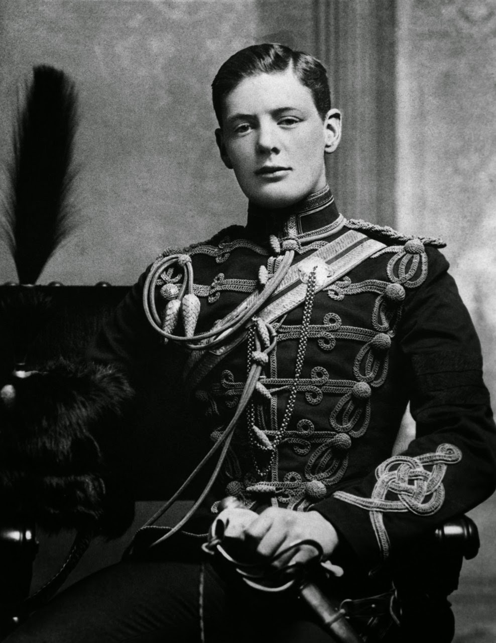 The Vintage : A rare shot of a young Winston Churchill, 1895
