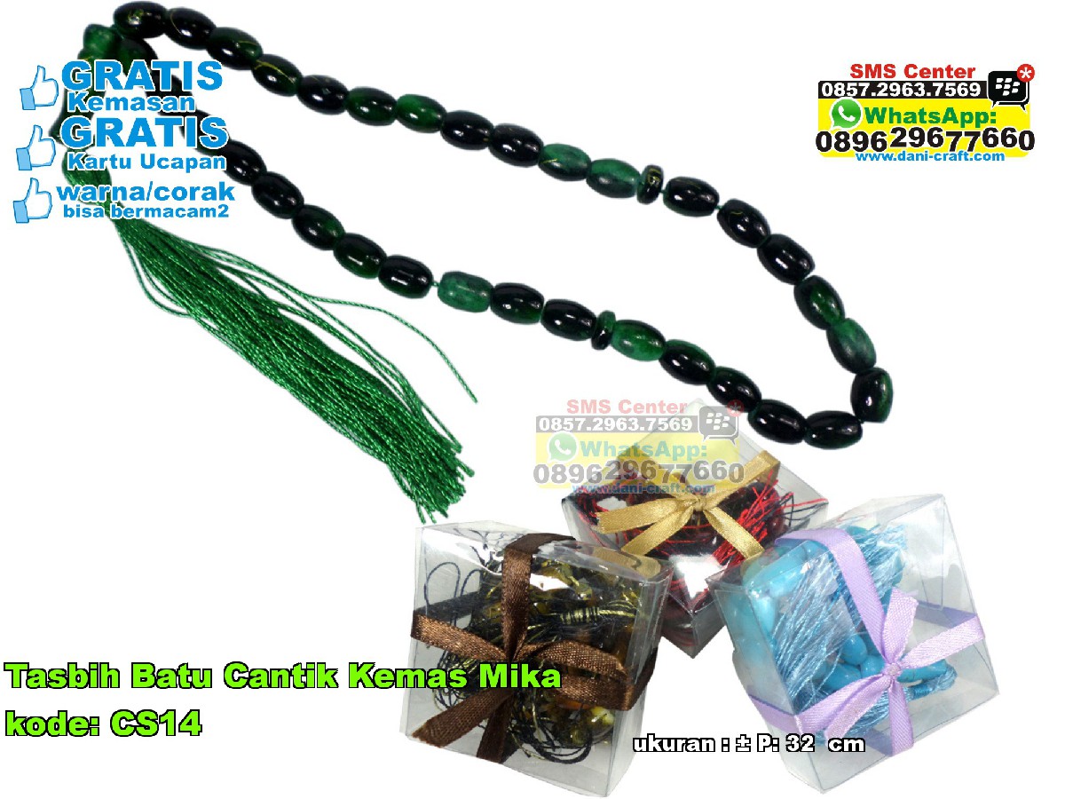 Tasbih Batu Cantik Kemas Mika | Souvenir Pernikahan