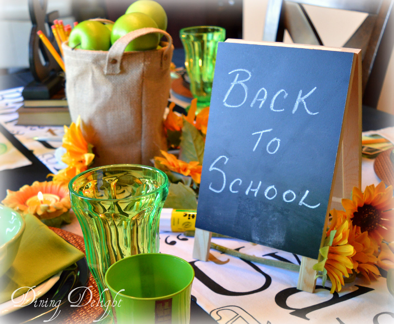 Dining Delight: Back to School Tablescape