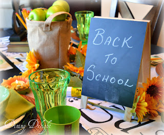 Dining Delight: Back to School Tablescape