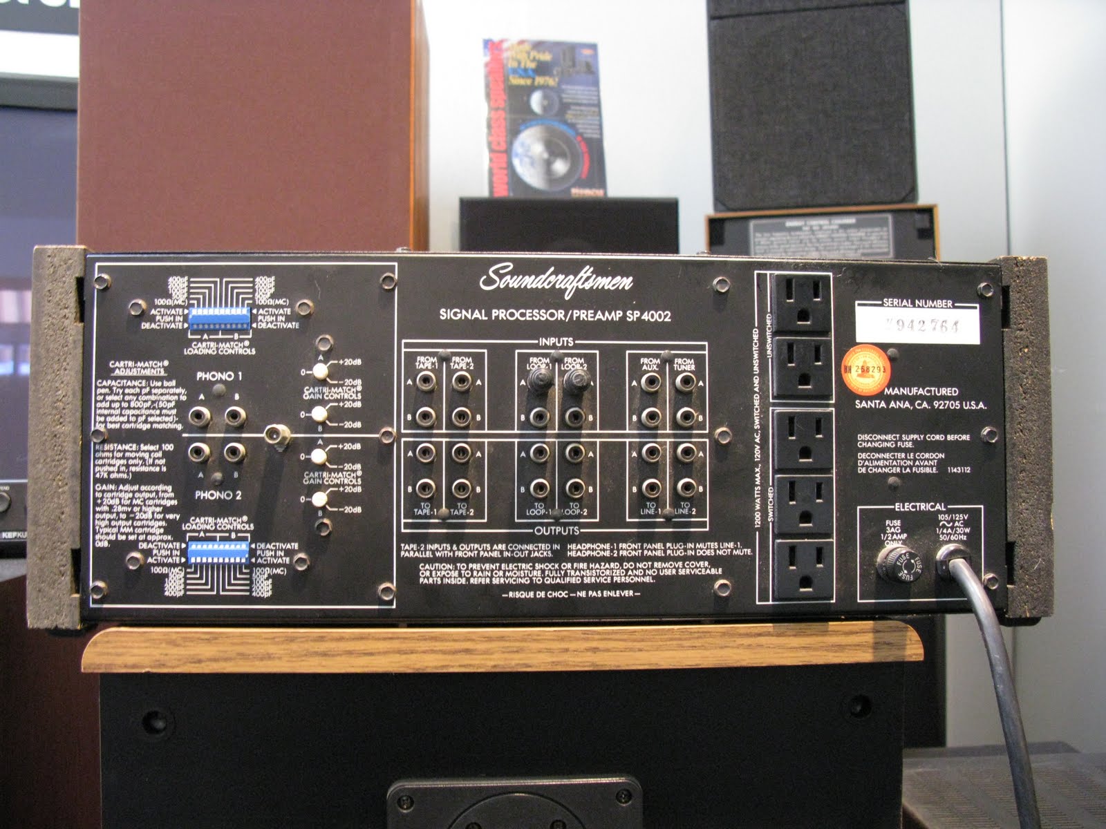 Recycled Stereo Plus: Soundcraftsmen Signal Processor Pre-Amplifier $229
