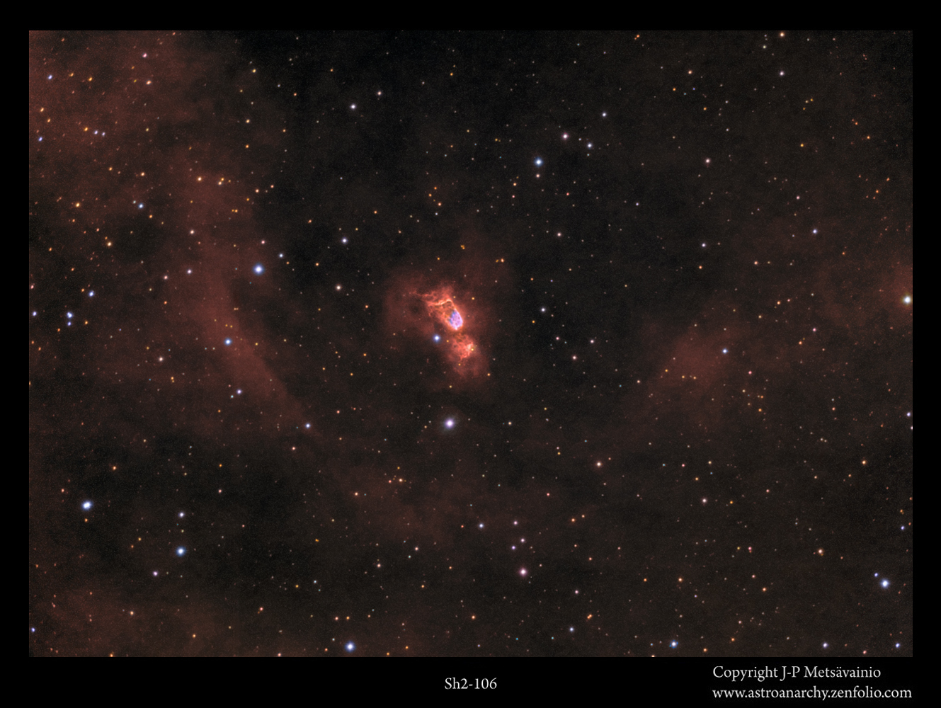 Astro Anarchy: A rarely imaged object, the Sharpless106, Sh2-106