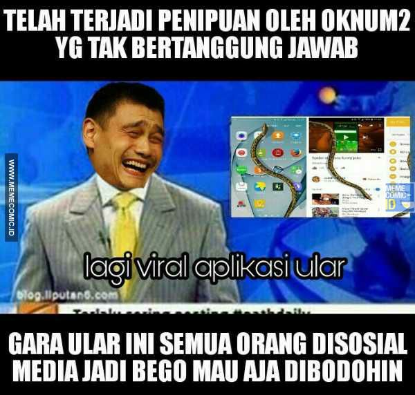8 Meme 'Ular di Facebook' Ini Sindir Kamu yang Dibodohi Ketik #RAN ...