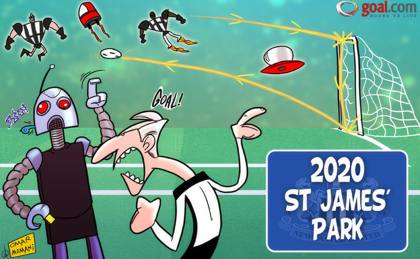 Omar Momani cartoons: Pardew takes Newcastle back to the future