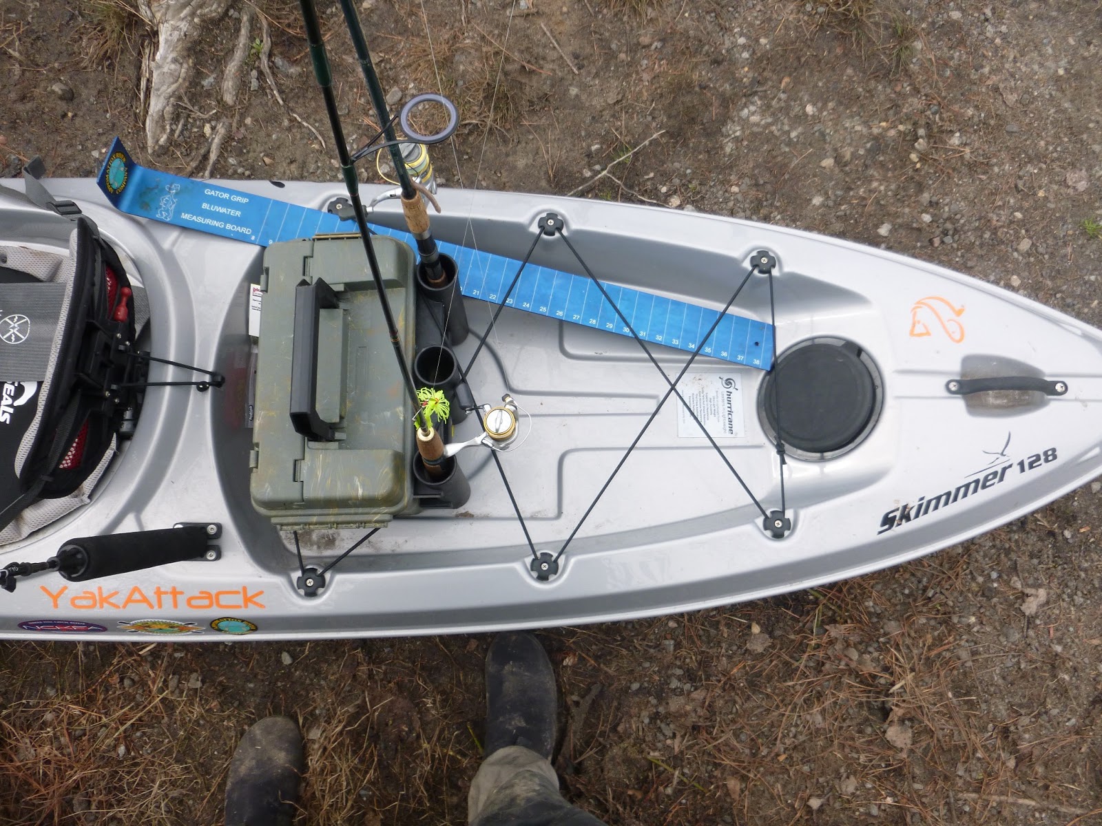 Coastal Kayak Fishing: Simple Hurricane Skimmer 128 Rigging
