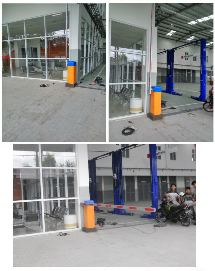 SMART PINTU BESI PRESS: Pemasangan Barrier Gate / Portal Parkir Otomatis