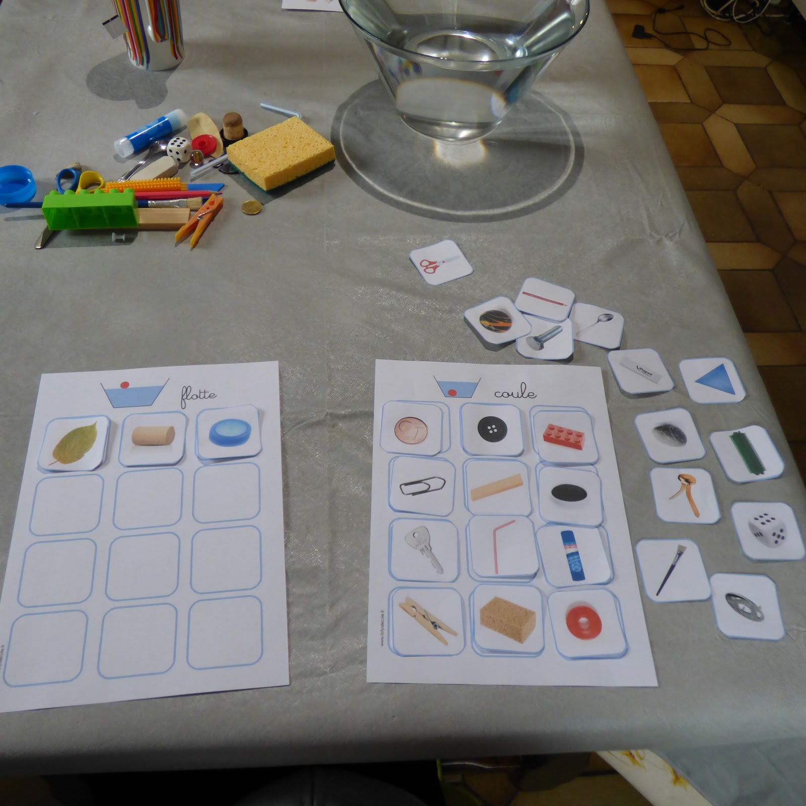 Explorer le monde : Séance de "Flotte ou Coule" - Petits génies en herbe